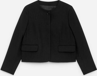 Arket Jacke Ohne Kragen -Schwarz