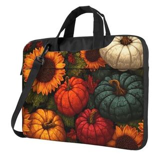 Generic Sac vintage pour ordinateur portable de 15,6, housse colorée dautomne avec bandoulière pour ordinateur portable de 15,6, housse de protection antichoc