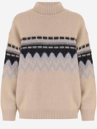 Allude Allude Pull en Cachemire &agrave; Motif G&eacute;om&eacute;trique