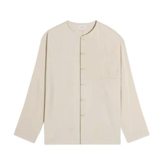Christophe Lemaire Homme, Chemises, Beige, Taille: S V-Neck Shirt