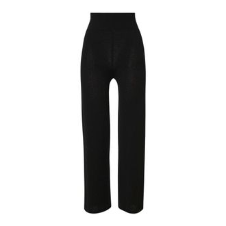 Wolford Netzeffekt Stretch Viskose Hose - - Trousers - Damen - Schwarzk - L