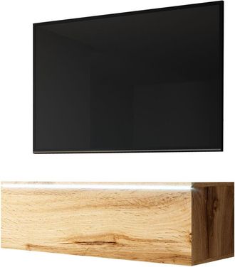 Furnix Furnix - tv Lowboard barcello Schrank modern Design 100 cm ohne led Eiche Wotan-Wotan