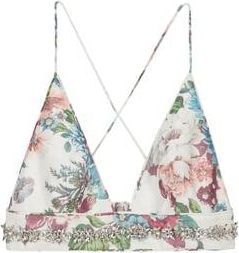 Zimmermann Top en lin et soie