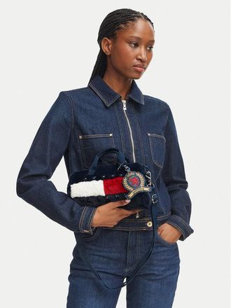 Tommy Jeans Handtasche Tjw Archive Fur Micro Duffle AW0AW19080 Dunkelblau