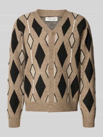 Casual Friday Cardigan im Allover-Look Modell ALFRED