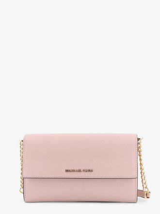 Michael Kors Jer set leather shoulder bag with frontal monogram - MICHAEL KORS - gender_Woman