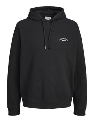 Jack & Jones Hood Sweat &agrave; Capuche avec Logo Jjcollege, Noir, XXL Homme