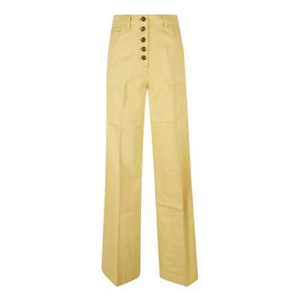 Etro Gerade Hosen - - Trousers - Damen - Gelb - W27
