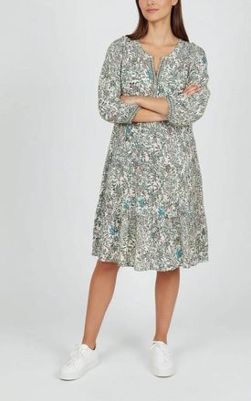 Gerard Darel Robe courte et droite &agrave; fleurs - JOSEPHINE - Naturel