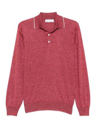 Brunello Cucinelli Polo - Rouge Brun