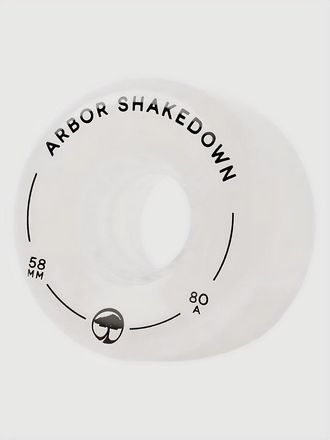 Arbor Shakedown 80a 58mm Wheels ghost white