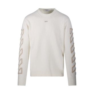 Off-white Herren, Strickwaren, Wei&szlig;, 3XLGr&ouml;&szlig;e