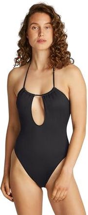 Calvin Klein PVH Europe B.V Plunge One Piece-RP KW0KW02725 Maillot de Bain Plongeant, Black (Pvh Black), S Femme