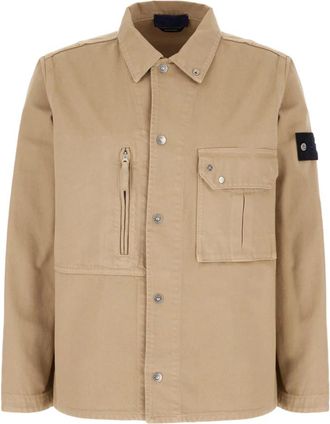 Stone Island Homme, Vestes, Beige, Taille: 2XL Veste L&eacute;g&egrave;re