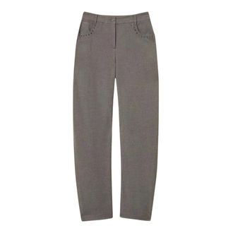 Twinset Pantalon droit - Femme - Pantalons - Gris - Taille: 38 FR