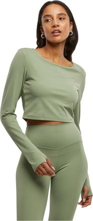 Urban Classics Ladies Sports Longsleeve Ladies Sports Longsleeve Matcha Green, S