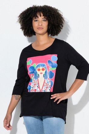 Angel Of Style T-Shirt T-Shirt A-Linie Frauen-Motiv Rollkanten