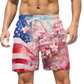 Generic Short de bain d&eacute;t&eacute; pour homme - Pantalon de plage d&eacute;contract&eacute; et tendance - Confortable - Pour les vacances, rose, XXL