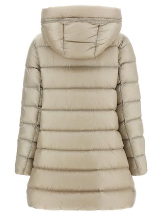 Moncler Womens Beige Polyamide Full-Length Jacket Clothing