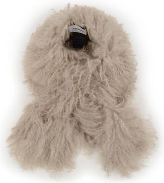 Yves Salomon Femme, Accessoires, Beige, Taille: ONE Size Echarpe 83x12cm