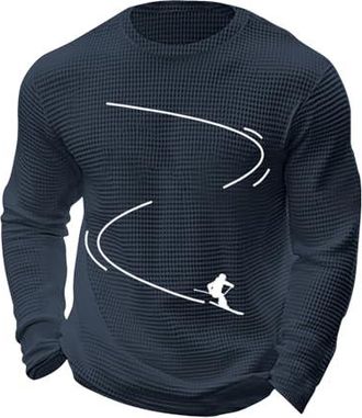 Generic Chemises Mardi Gras pour hommes, chemises de carnaval l&eacute;g&egrave;res et respirantes, col rond, manches longues, confortables et douces au toucher, haut de pr