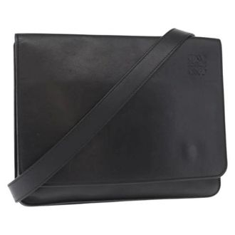 Loewe Sac bandouli&egrave;re en cuir Pre-owned - Femme - Pre-owned - Noir - Taille: ONE Size
