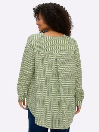Sheego Klassische Bluse Bluse Langarm