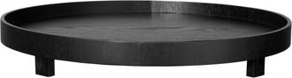 ASA Selection Wood schwarz Tablett auf Fuß Ø 40cm