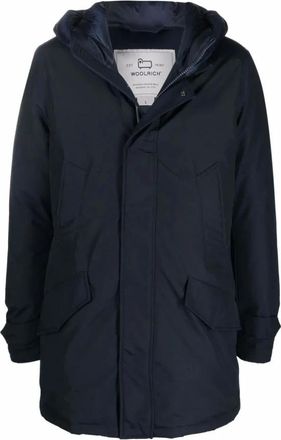 Woolrich Homme, Manteaux, Bleu, Taille: M Polar High Collar Parka