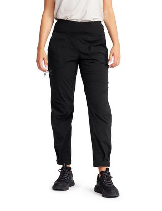 RevolutionRace Breezy Outdoor Pants für Damen, Leichte und atmungsaktive Hose für den Alltag und alle Outdoor-Aktivitäten, Black, XXL
