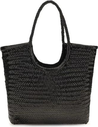 Dragon Diffusion Geflochtene Leder-Tragetasche - - Bags - Damen - Schwarzk - ONE SIZE