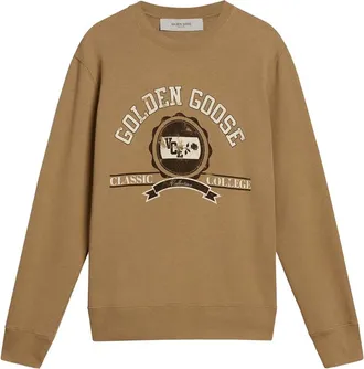 Golden Goose Homme, Sweatshirts et sweats &agrave; capuche, Beige, Taille: S Journeys Crewneck