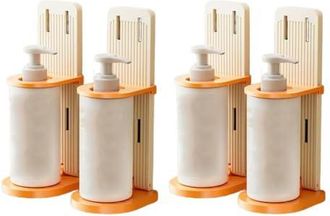 Generic &Eacute;tag&egrave;re de salle de bain imperm&eacute;able et r&eacute;sistante &agrave; la rouille pour bouteilles de gel douche et shampooing, &eacute;tag&egrave;re verticale r&eacute;glable en hauteur, or