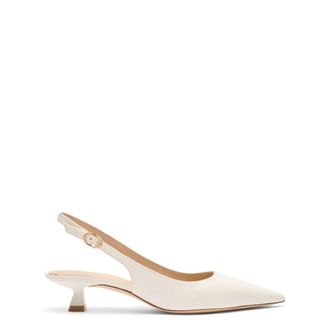 Stuart Weitzman Femme, Chaussures, Beige, Taille: 38 1/2 EU Skulpt Slingback 35