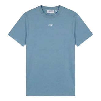 Off-white Homme, Tops, Bleu, Taille: 2XL T-shirt &agrave; manches courtes