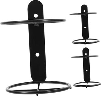 SOLUSTRE 3 St&uuml;ck Teiliges Wand weinregal aus Robustem Eisen Einzelner Flaschenhalter zur Stilvollen Wandmontage Eleganter Weinflaschenhalter f&uuml;r Zuhause K&uuml;che 