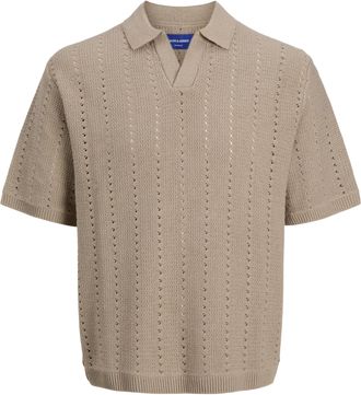 Jack & Jones Jorparos Knit Easter Ss Crochet Polo Jnr