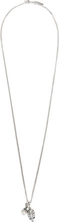 Emanuele Bicocchi Flourish Skull Necklace