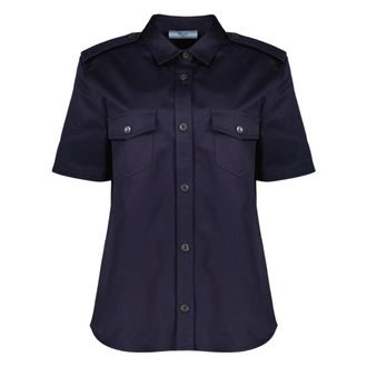Prada Pocket Shirt - - Blouses & Shirts - Damen - Blau - S