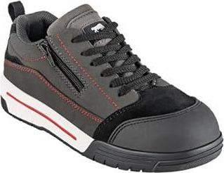 Bullstar JUMPX S1P 2664-0-100-41 Chaussures de sécurité Unisexes avec Embout en Acier Respirant et antidérapant Gris/Noir Taille 41 Largeur 10 cm