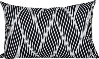 JACK 30x50cm Motiv Outdoor Lounge Kissen Dekokissen inkl. XXL-Füllung Wasserabweisend Sitzkissen Garten Stuhl Lotus Effekt, Farbe:Abstrakt