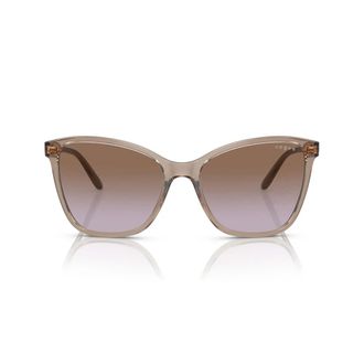 Vogue Eyewear Transparente Karamell Sonnenbrille mit violetten Gl&auml;sern - - Accessories - Damen - Beige - 56 MM