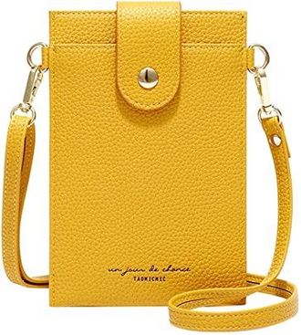 Generic Petit sac à bandoulière tendance et mignon pour femme, jaune, Taille unique
