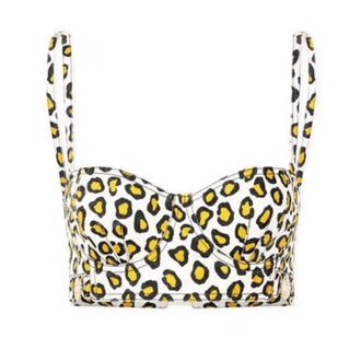 Paco Rabanne Leopardenmuster Bralette Top - - Tops - Damen - Mehrfarbig - S
