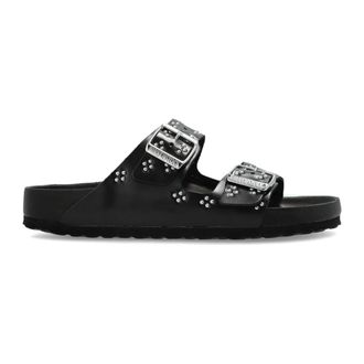 Birkenstock Arizona Rivet Border Petit Mod&egrave;le &Eacute;troit - Femme - Chaussures - Noir - Taille: 41 EU