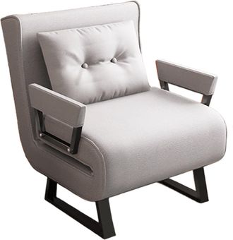 Generic Queen Size Pull Out Sofa Bed with Adjustable Backrest, Ergonomic Tech Fabric, Trapezoidal Legs, Convertible Couch for Bedroom, Living Room, Office (Kh