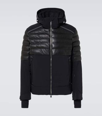 Toni Sailer Veste de ski Lorenz en cuir synthétique