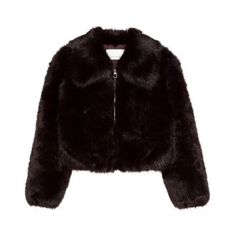 Frankie Shop Hope Kunstpelzjacke - - Jackets - Damen - Braun - XS