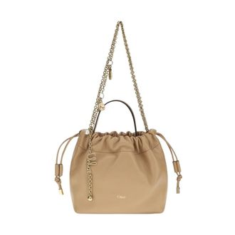 Chlo&eacute; Icons Leather Clutch - - Bags - Damen - Braun - ONE SIZE