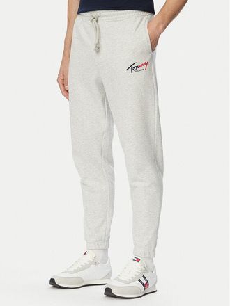 Tommy Jeans Jogginghose DM0DM23903 Hellgrau Regular Fit